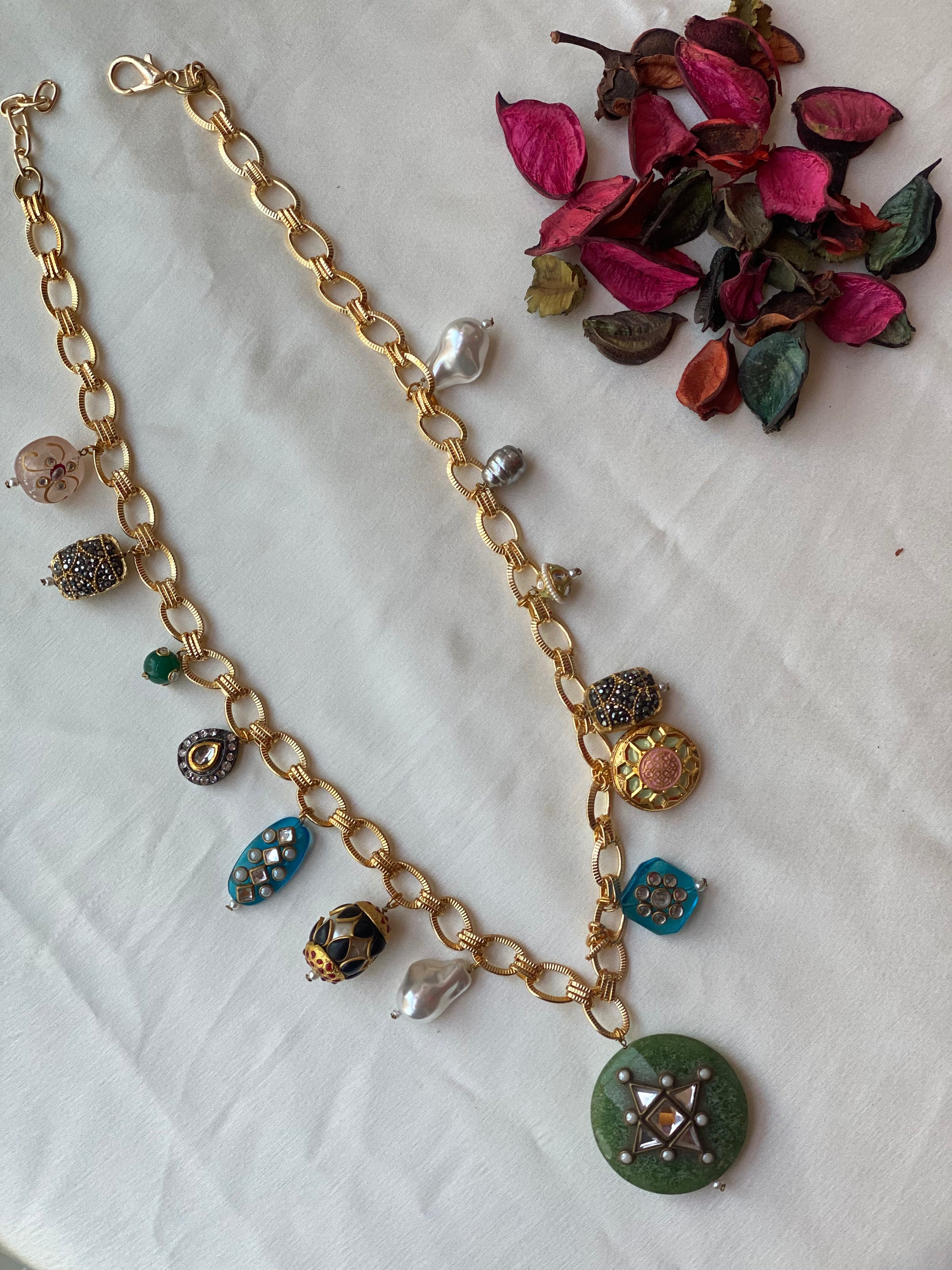 Indian Charm Neck Piece – QIS By Ashmeet